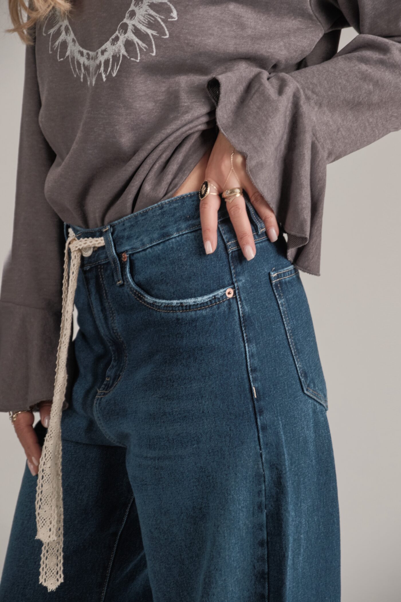 Deep blue wings denim - LK laluna
